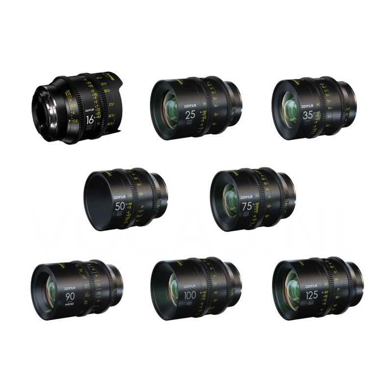 DZO Film Vespid 8-lens kit EF mount(16,25,35,50,75,100,125, 90mm Macro )